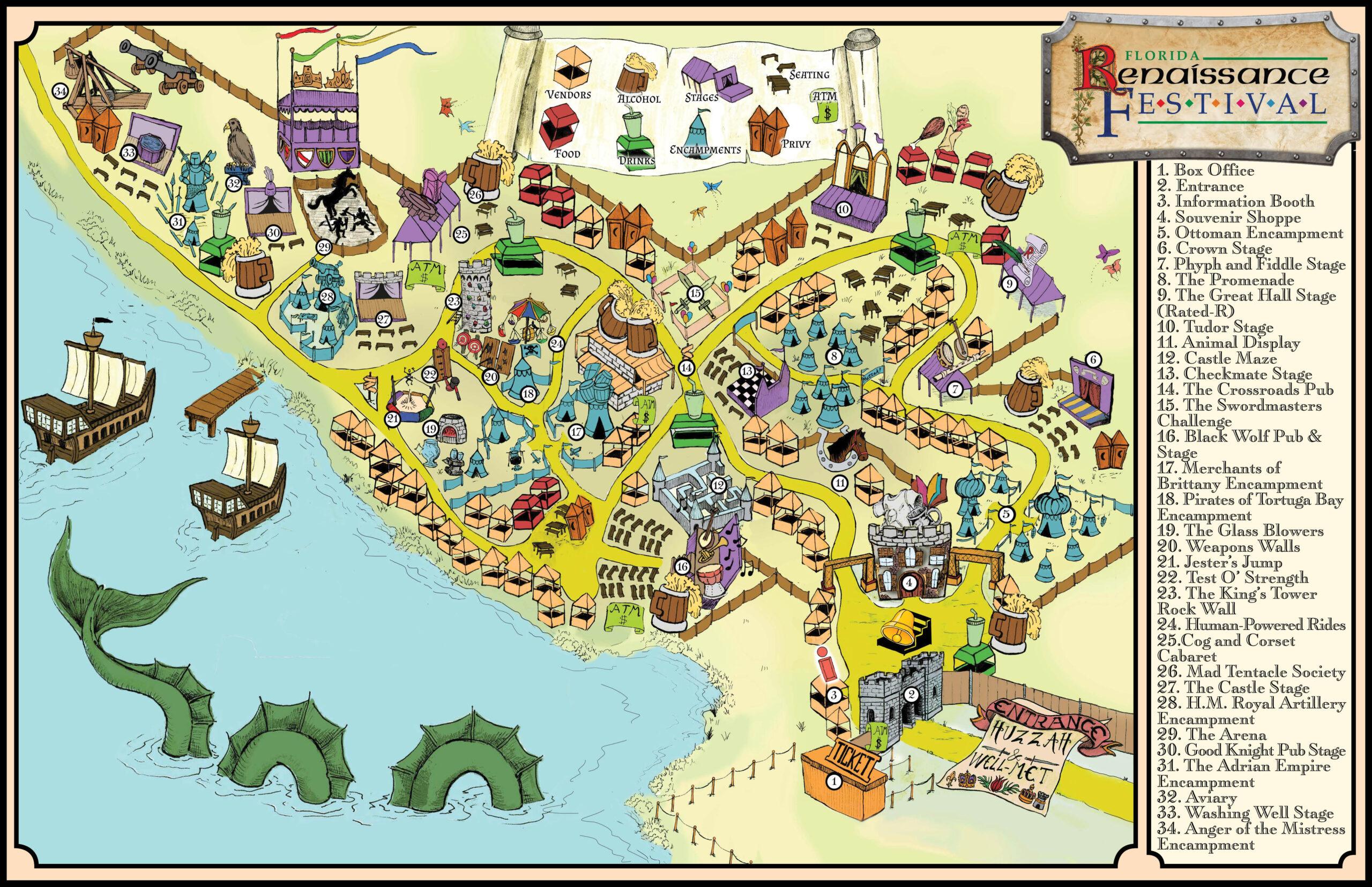 Minnesota Renaissance Festival Map